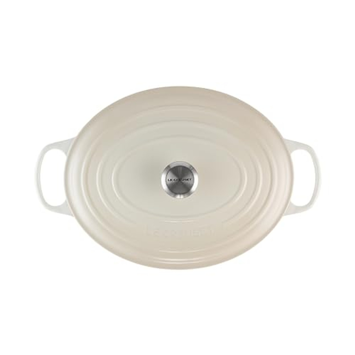 Le Creuset Enameled Cast Iron Signature Oval Dutch Oven, 9.5 qt., Meringue