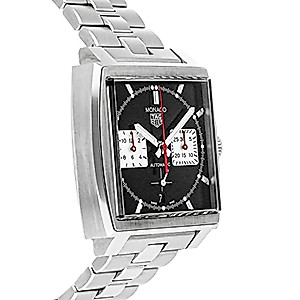 Tag Heuer Monaco Automatic Black Dial Watch CBL2113.BA0644 (Pre-Owned)