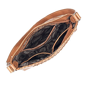 American West Leather Western Shoulder Handbag - Harvest Moon