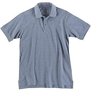 5.11 Tactical Short Sleeve Tall Professional Polo Shirt, Heather Grey, XX-Large