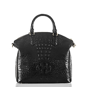 BRAHMIN Black Melbourne Large Duxbury Satchel