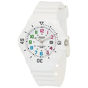 Casio LRW200H-7B Women's Dive Surf Series Sports White Dial White Strap Date Watch