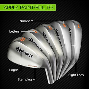 G-Paint Golf Club Paint - Touch Up, Fill in, Customize or Renovate Your Clubs - 4 Pack of 10ml Bottles. Yellow, Pink, Orange & Green