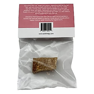 Patchouli Amber 10 Grams, Premium Quality, Solid Patchouli for Meditation, Purification, Luck and Love (Patchouli Amber)