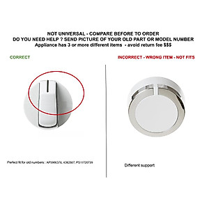 GLOB PRO SOLUTIONS AP5986378 PS11726739 EAP11726739 PD00035722 CKD3183 Control Knob Assembly