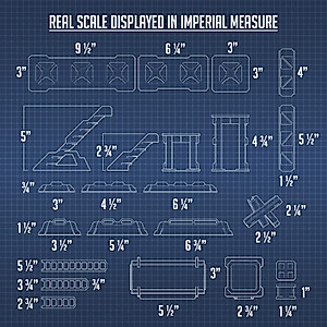 TinkerTurf Sci-Fi Terrain: Industrial Starter Set, Neutral Theme, Sturdy, Affordable, Great-Looking Full-Color Terrain, Quick and Easy to Assemble, Virtually Limitless Setups