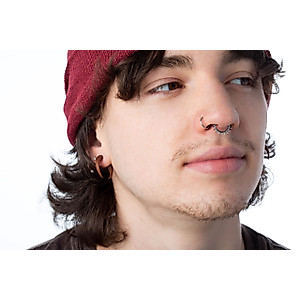 16G Organic Sawo Wood Fake Pincher Taper Plugs, Sold as a Pair (8mm)