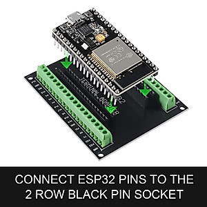 ACEIRMC 3pcs ESP32 Breakout Board GPIO 1 into 2 for 38PIN Narrow Version ESP32 ESP-WROOM-32 Microcontroller Development Board (ESP32)