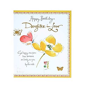 Daughter-in-Law Birthday Card - Birthday Card for Daughter-in-Law - Daughter Birthday Card - Gift Card for Her - Birthday Gifts for Daughter-in-Law