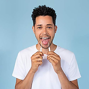 Boka Rasana Stainless Steel Tongue Cleaner and Scraper with Linen Travel Pouch, Remove Tongue Buildup and Freshen Breath (Pack of 1)