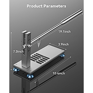 ZeroPone Oyster Clam Opener Machine Adjustable Oyster Shucker Machine Oyster Shucker Tool Set Including Knives, Glove and g-Clip, Seafood Tools for Hotel Family Buffet