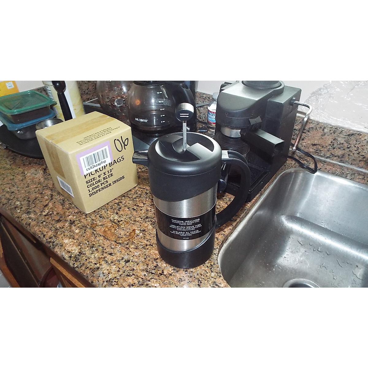 Thermos NCI1000SS4 Vacuum Insulated Stainless Steel Gourmet Coffee Press, 34-Ounce, 9.2"x 6.9"x 4.3"