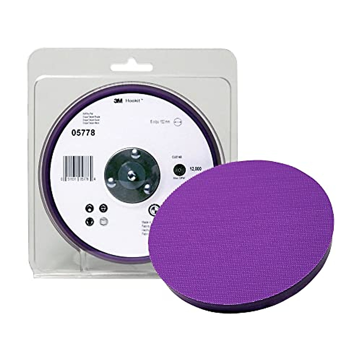 3M Painter's Disc Pad with Hookit 05778, 6 in, Soft Density Foam