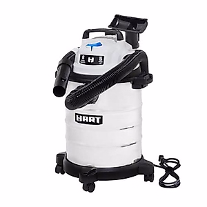 TELES 6 Gallon 5 Peak HP Stainless Steel Wet Dry Vacuum with Casters Powerful Cartridge Filter
