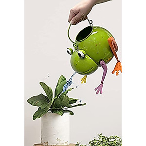 Fun Colorful Enameled Metal Watering Can - Pig, Continental Art Center Inc. CAC193001B