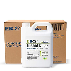 EcoRaider Professional Insect Killer CE (Concentrte) for Bed Bugs, 100% Efficacy Also Kills Eggs and Resistant Strains, Extended Residual, Green and Non-Toxic