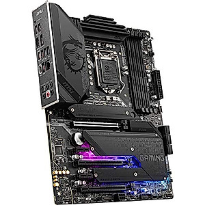 MSI MPG Z590 Gaming Plus Gaming Motherboard (ATX, 11th/10th Gen Intel Core, LGA 1200 Socket, DDR4, PCIe 4, CFX, M.2 Slots, USB 3.2 Gen 2, DP/HDMI, Mystic Light RGB)