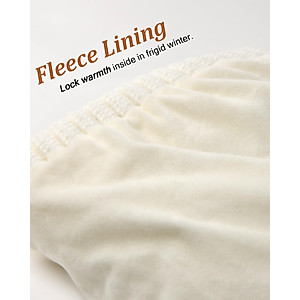 FURTALK Fleece Lined Cute Winter Beanie Hats for Women Girls Warm Knit Hats with Double Faux Fur Pom Poms