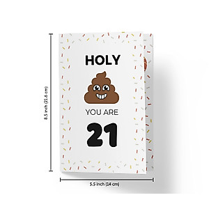 Karto Funny 21st Birthday Card - With Red Envelope