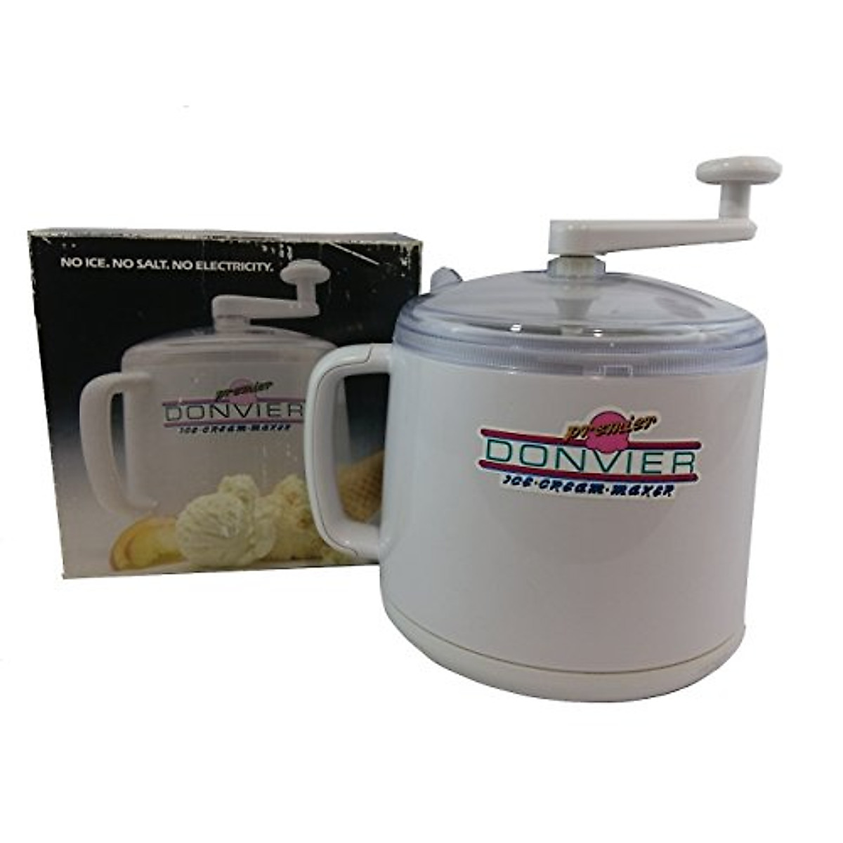 JiXun Donvier Premier Ice Cream Maker - 1 Quart (White)