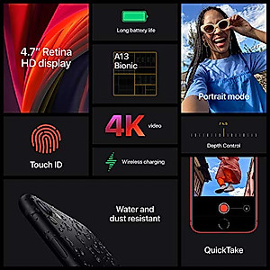 New Simple Mobile Prepaid - Apple iPhone SE (256GB) - Black [Locked to Carrier - Simple Mobile]