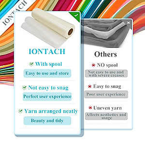 Ivory Tulle Crystal Organza Fabric Rolls 12 Inch by 50 Yards (150 feet) Sheer Fabric for DIY Tutu Bow Baby Shower Birthday Party Wedding Decorations Christmas Craft Supplies