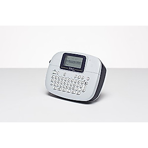 Brother PT-M95 Label Maker, P-Touch Label Printer, Handheld, QWERTY Keyboard, Up to 12mm Labels, Includes 12mm Black on White Tape Cassette
