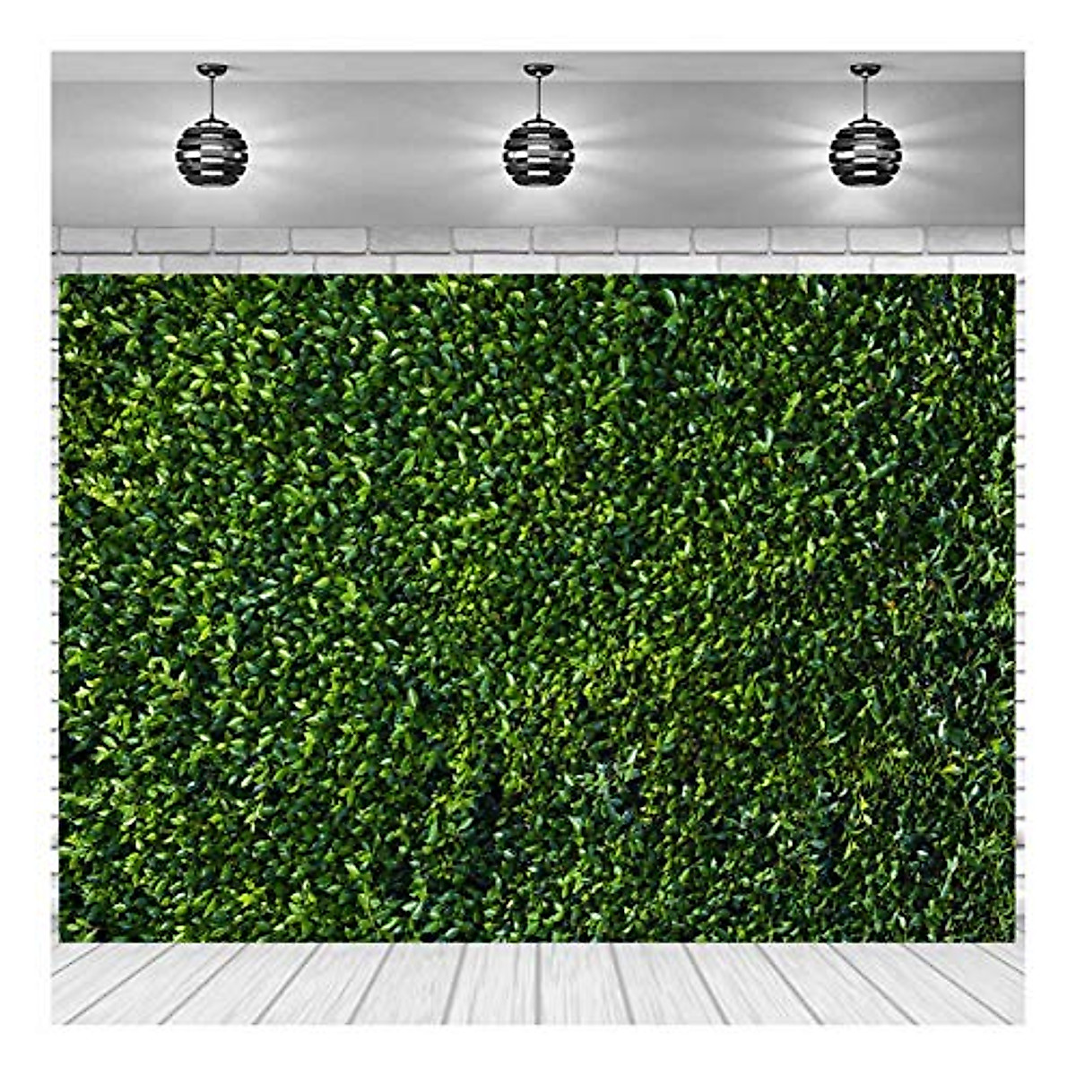 XLL Nature Spring 3D Green Leaves Photography Backdrops Newborn Baby Shower Photo Background Wall Art Wedding Birthday Party Decoration Banner Studio Props Cake Table Booth 9x6ft 9x6FT 270CM X 180CM）