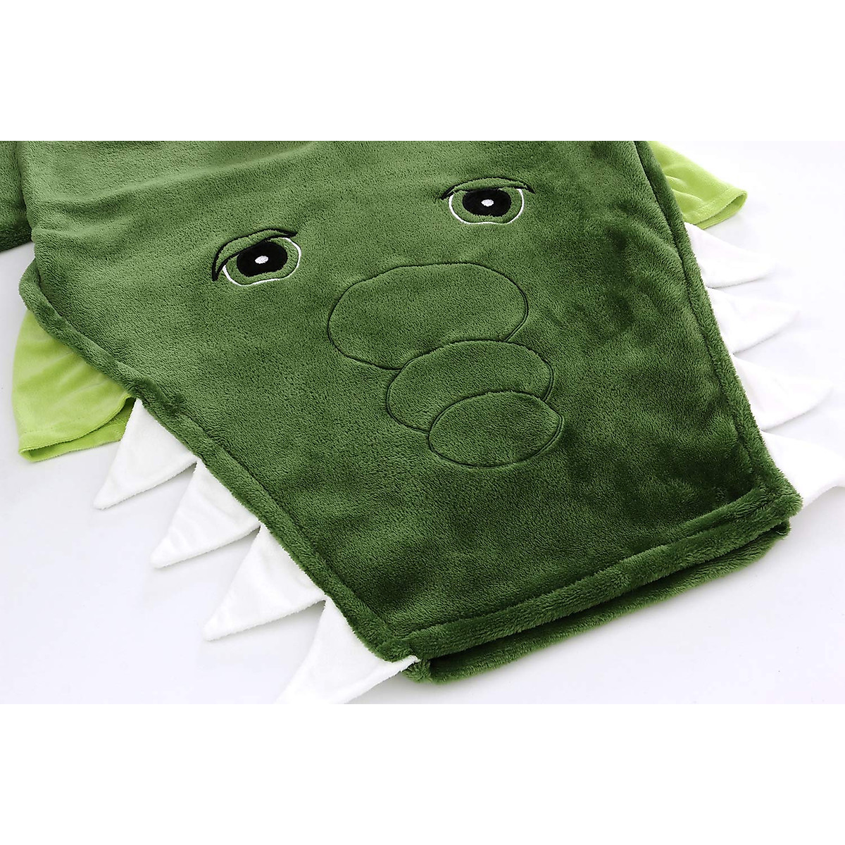 Crocodile Animal Tail Blanket, Soft Flannel Fleece Snuggle Blanket Sleeping Bag for Kids Teen Boys Girls