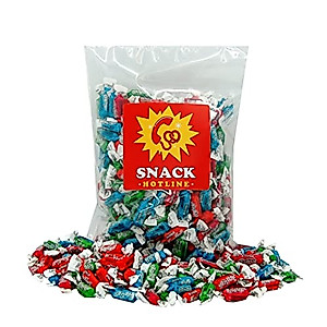 Tootsie Roll Frooties Famous 4 Flavors Variety Bag - Blue Raspberry-Fruit Punch-Green Apple-Strawberry - 28oz - 1.75Lbs of Bulk Candy Individually Wrapped Taffy - Snack Hotline
