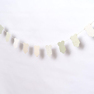 ZAIBIANHAO Baby Clothes Banner - Short Sleeve Onesies Bodysuits For Baby Shower,Bodysuits Clothesline Birthday Party Banner,Gender Reveal Neutral Party Supplies (baby clothes spot)