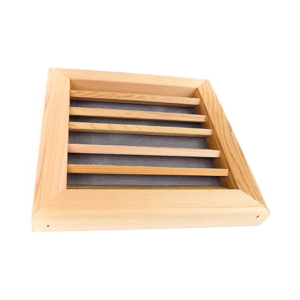 Miller Shingle Square Clear Cedar Vent, Flush Mount - 12 inch x 12 inch