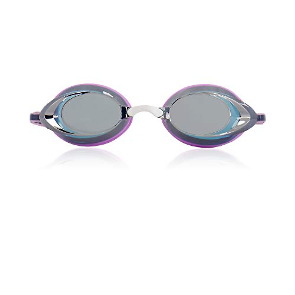 Speedo Women's Swim Goggles Mirrored Vanquisher 2.0, Archroma/Cobalt/Silver