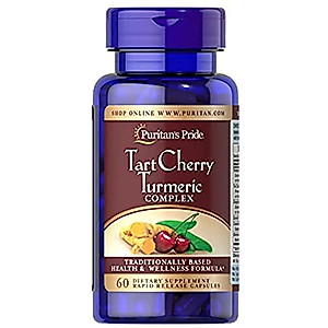Puritan's Pride Tart Cherry Turmeric Complex-60 Capsules