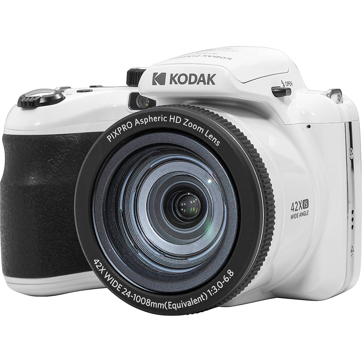 Kodak PIXPRO AZ425 Digital Camera + Camera Case + 128GB Memory Card (White)