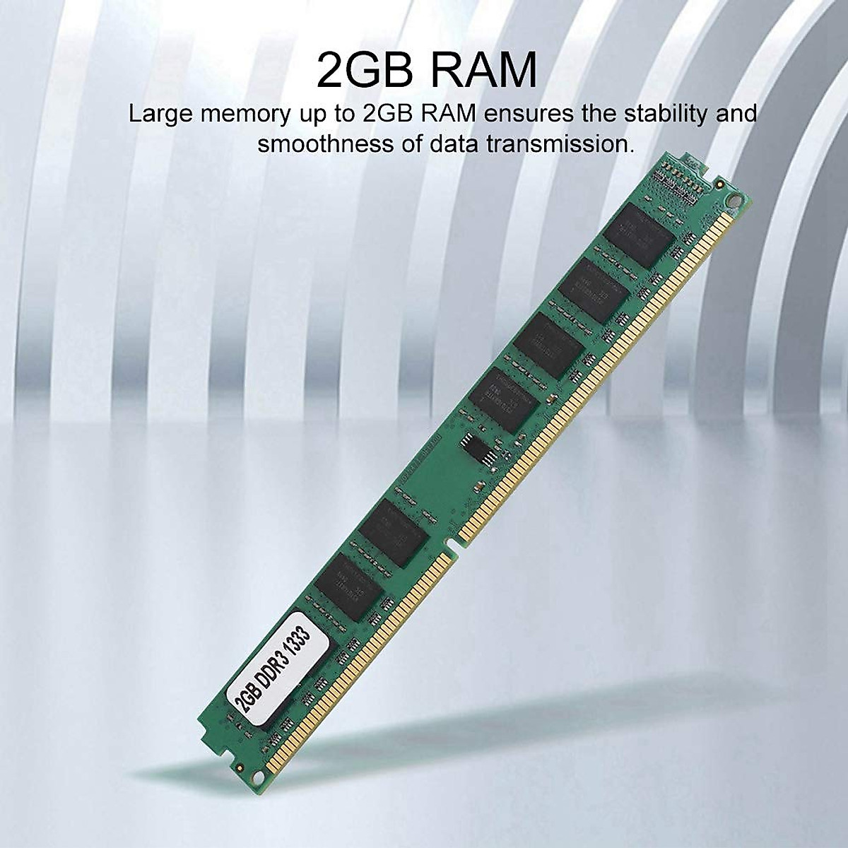 Focket Memory Upgrade RAM,2GB 1333MHz DDR3 Memory Data Transmission 240pin DDR3 2GB 1333MHz for Intel/AMD