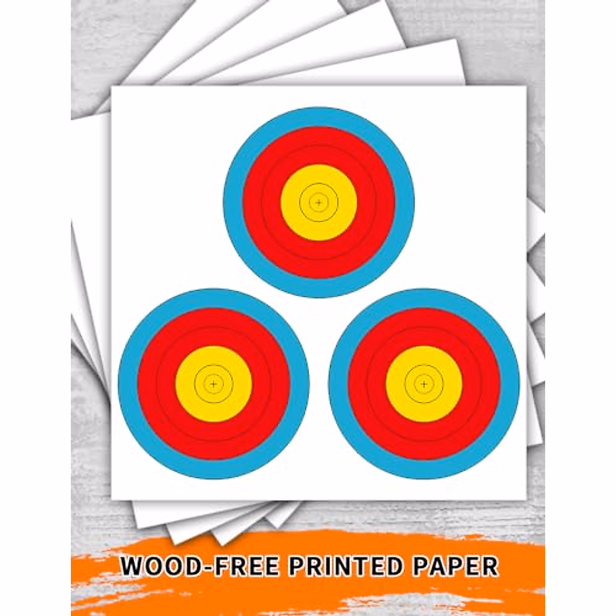 THREE ARCHERS 3 SPOT Vegas Targets Face 30pcs Archery Targets Official Vegas Paper Indoor & Outdoor