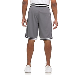 Spalding Mens Future Performance Basketball Short, Concrete, M