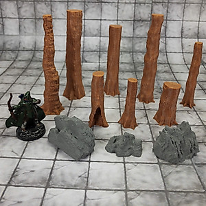 Extruded Gaming Redwood Trees Set 2