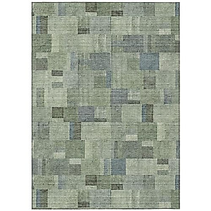 Addison Rugs Chantille ACN639 Green 9' x 12' Indoor Outdoor Area Rug, Easy Clean, Machine Washable, Non Shedding, Bedroom, Living Room, Dining Room, Kitchen, Patio Rug