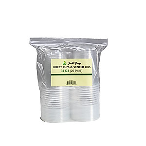 Josh's Frogs Melanogaster Fruit Fly Culturing Kit with Media, Vented Cups, and Excelsior (Large)