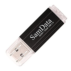 SamData 2 Pack 32GB USB 2.0 Flash Drive Thumb Drive Memory Stick Pen Drives Jump Drive for Data Storage (2Pack Black)