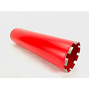 4.5" Inch Diamond Wet Core Drill Bit 1-1/4” Threaded by BLUEROCK Tools for Concrete Rebar Asphalt Brick Rock Masonry Hole Barrel Coring 4-1/2"