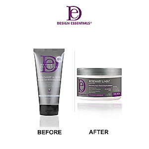 Design Essentials Rosemary & Mint Stimulating Super Moisturizing Conditioner for Dry, Thick, or Brittle Hair; Sulfate-Free, Stimulates Scalp, Moisturizes Hair, 11 Oz