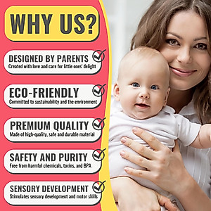 CaaOcho Pure Natural Rubber Teething Baby Toy - Sola The Goat Teether for Babies, BPA Free Baby Toy, All Natural Teething Toys for Babies 0-6, Safe and Fun Molar Teether Toy