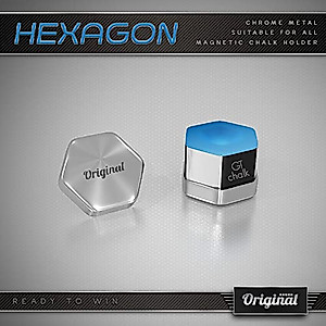 Original Chrome Chalk Holder (Hexagon), Metallic
