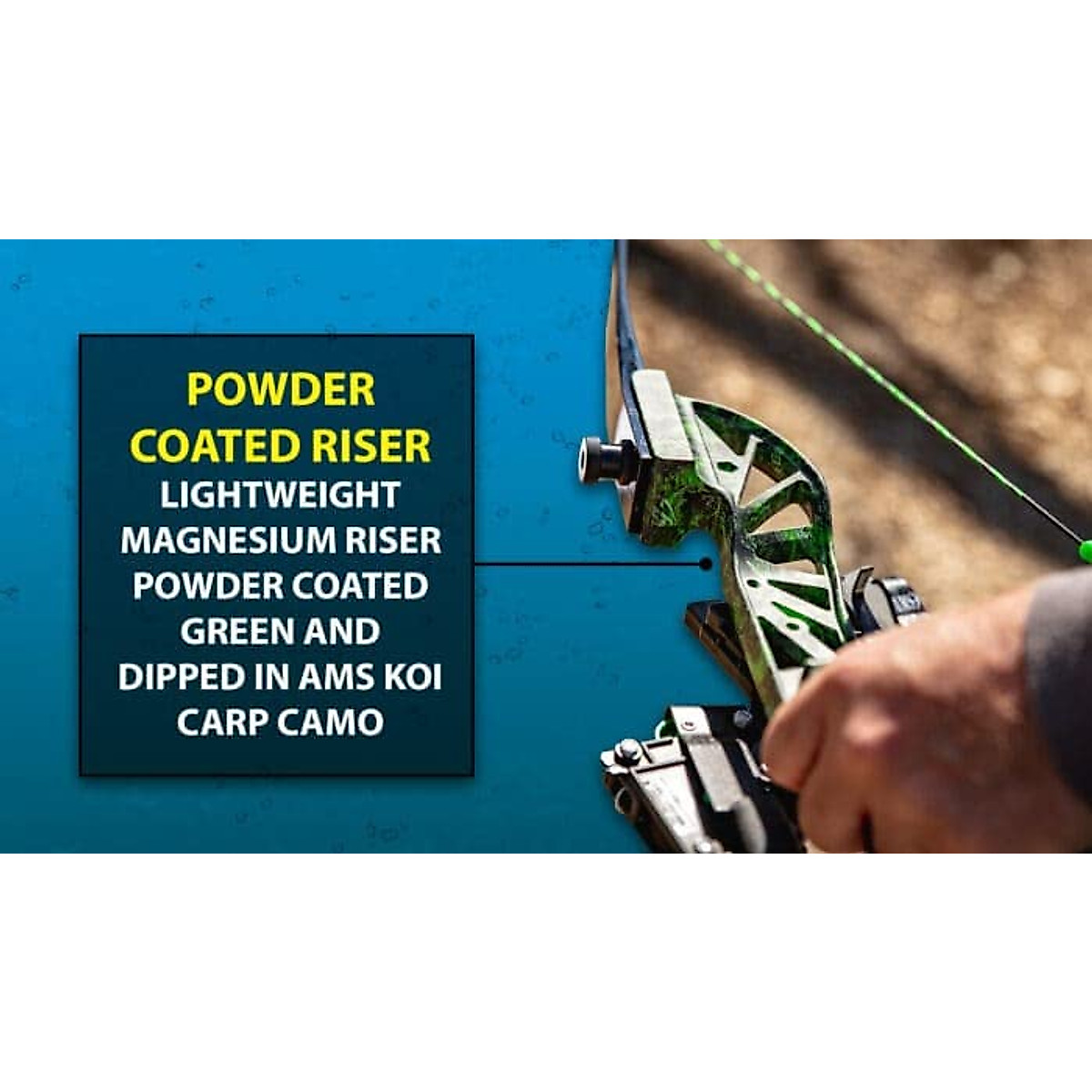 AMS Bowfishing Water Moc Recurve Bowfishing Kit - Right Hand - 45# Draw Weight