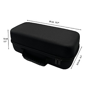 LITTECA hard case for Dyson hair dryer hard travel storage Caring Case with All Attachments All Black