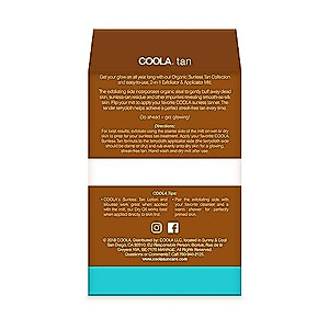 COOLA Sunless Self Tanner Mitt, Supports Sunless Tanning Lotion Application, 2-in-1 Applicator & Exfoliator for Face & Body