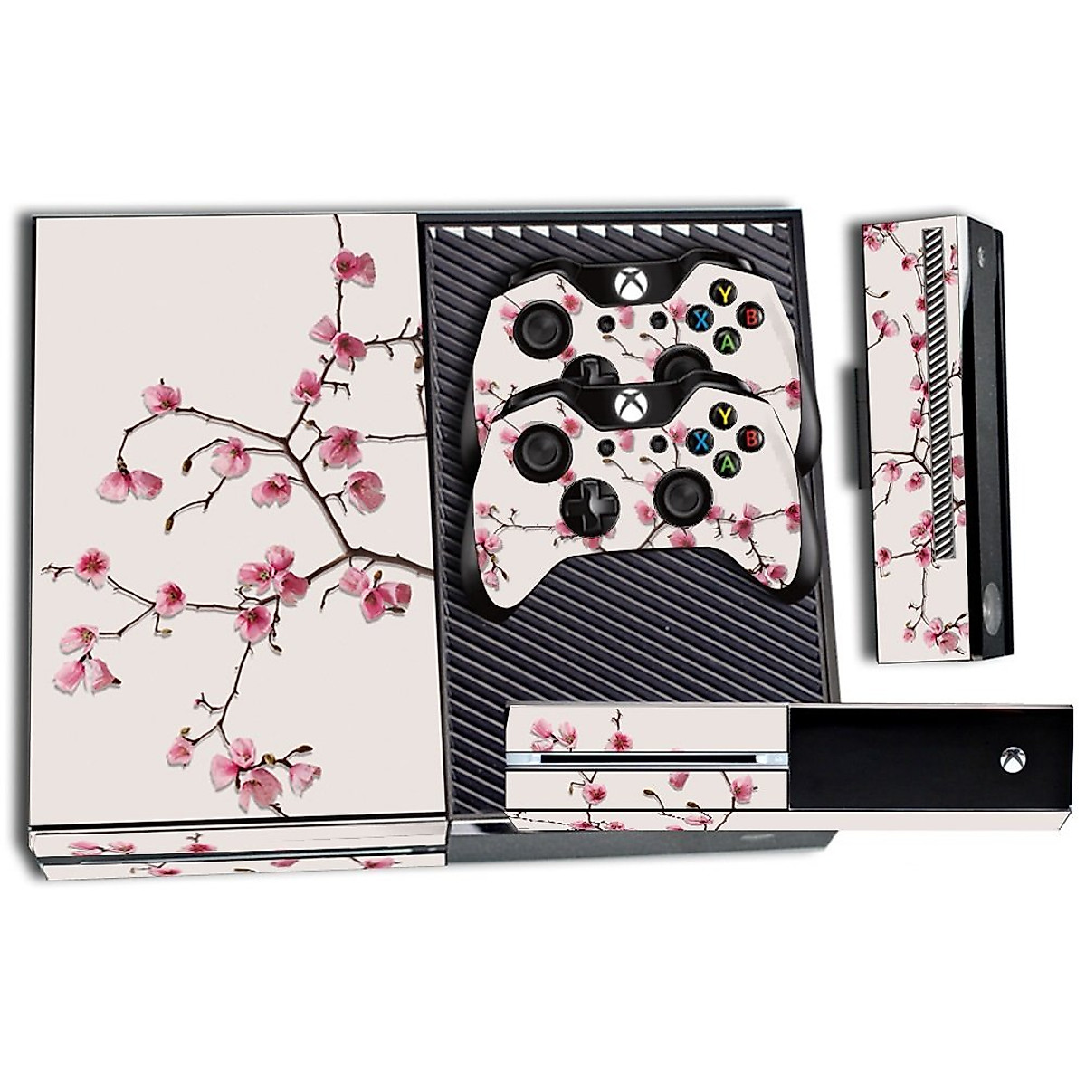 247 Skins Graphics kit Sticker Decal Compatible with Xbox One and Wireless Controllers - Cherry Blossoms